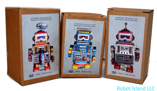 Little Giant Band Leader Robot Wind up Tin Toy Marching Robot – Robot ...